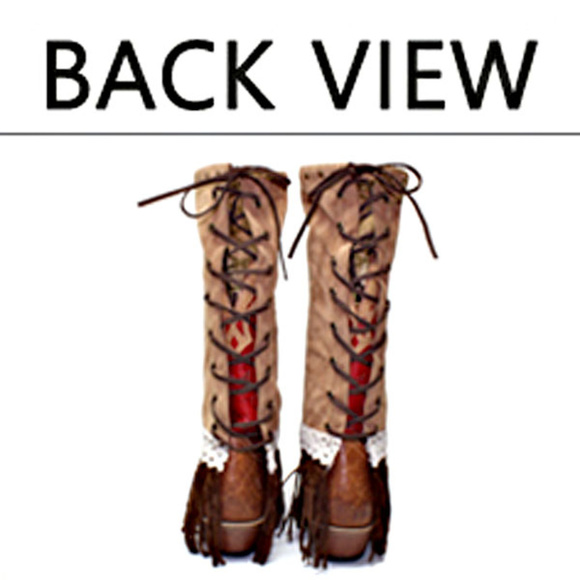 Shoes | Day Of The Dead Skull Suede Fringe Boot Toppers | Poshmark
